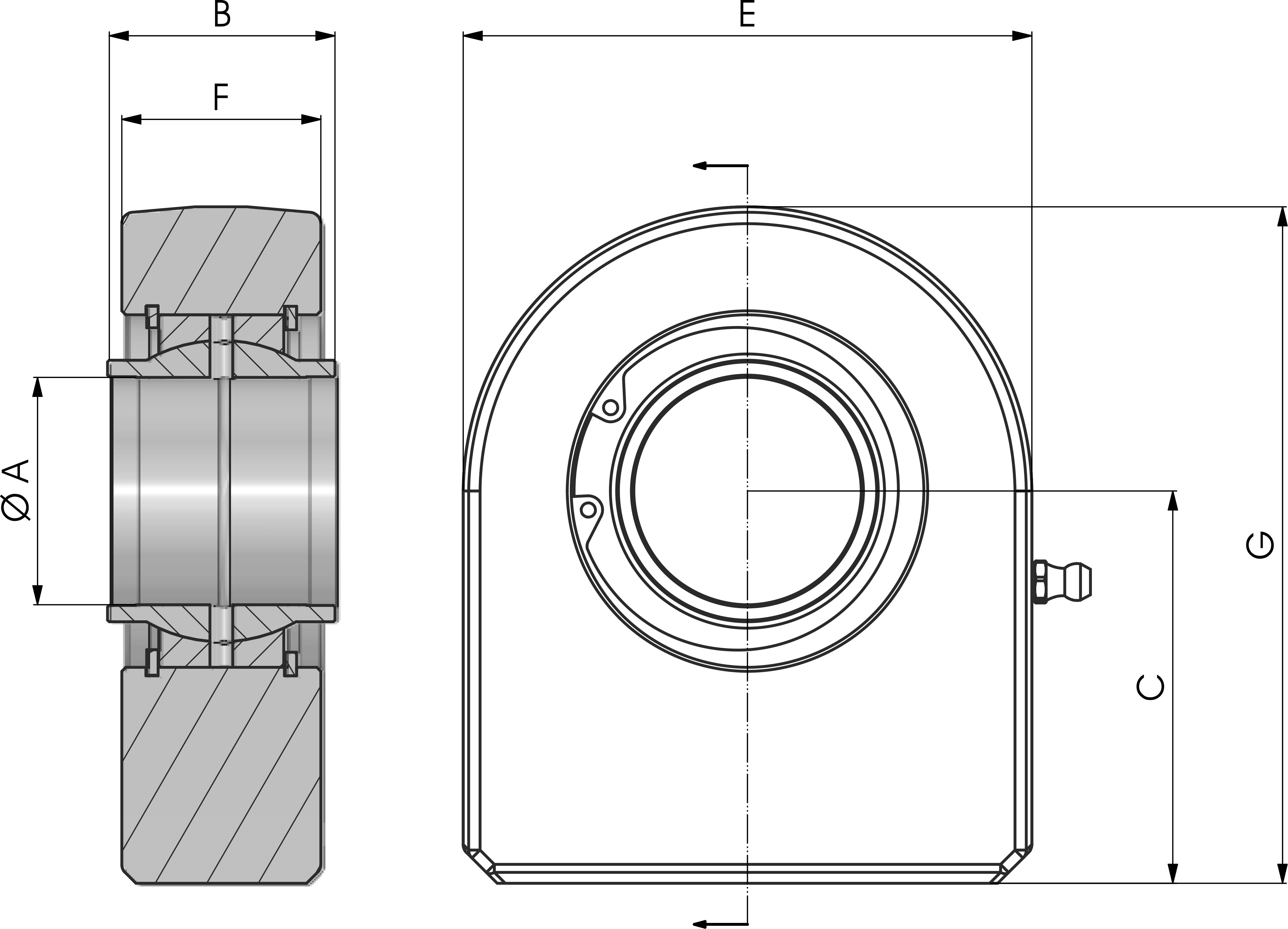 TERMINALE A SNODO SN-L - Componenti per cilindri